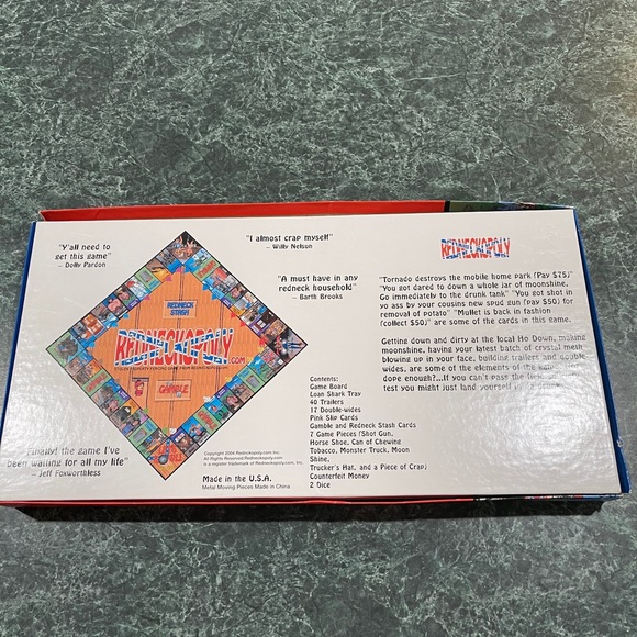 Ghettopoly | Accessories | Redneckopoly Redneck Monopoly New In Open ...